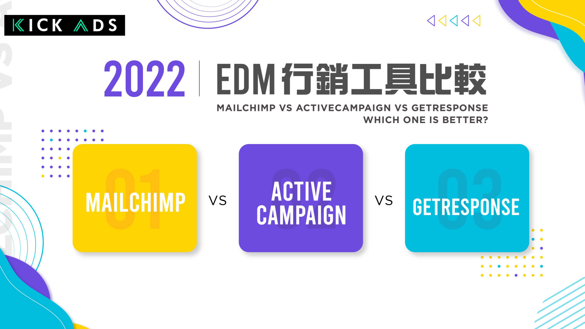 2022 EDM行銷工具比較 - Mailchimp vs ActiveCampaign vs GetResponse | 文章 – 滙豐機滙