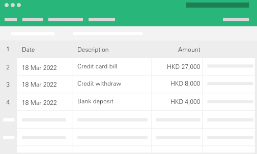 Automatic bank feed to Microsoft Excel | Tools – HSBC Business Go